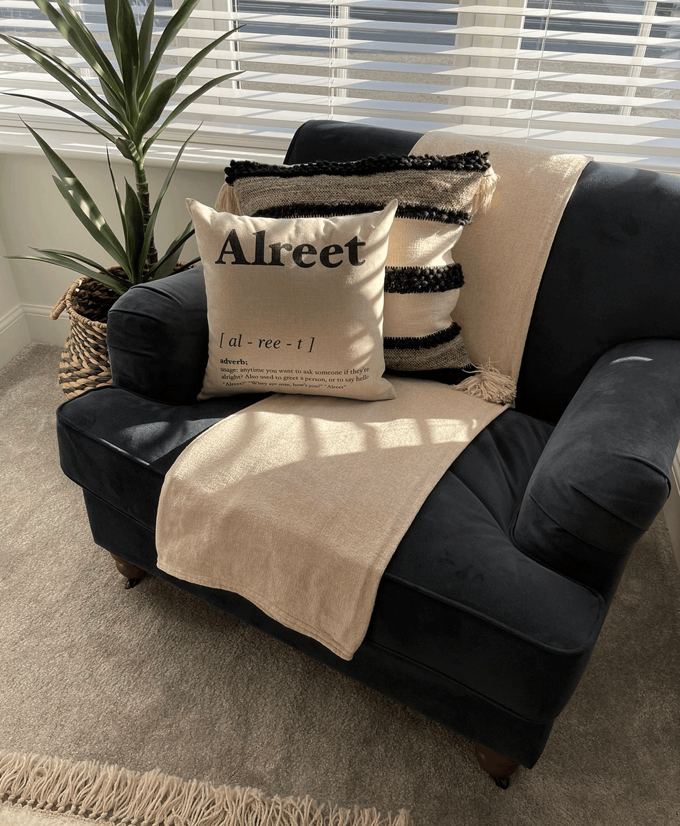 Lush - Geordie Dialect Cushion – LinesBehind