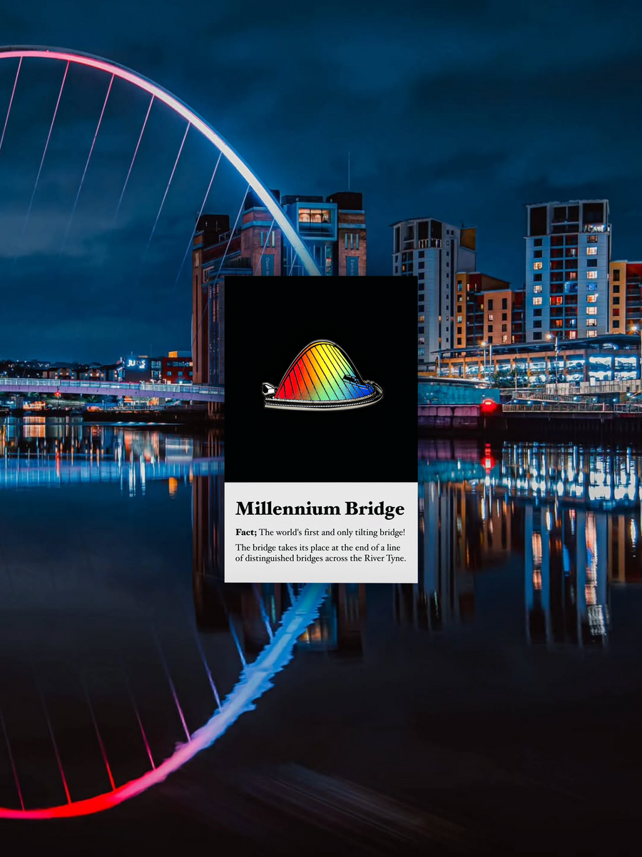 Millennium Bridge - Enamel Pin Badge – LinesBehind